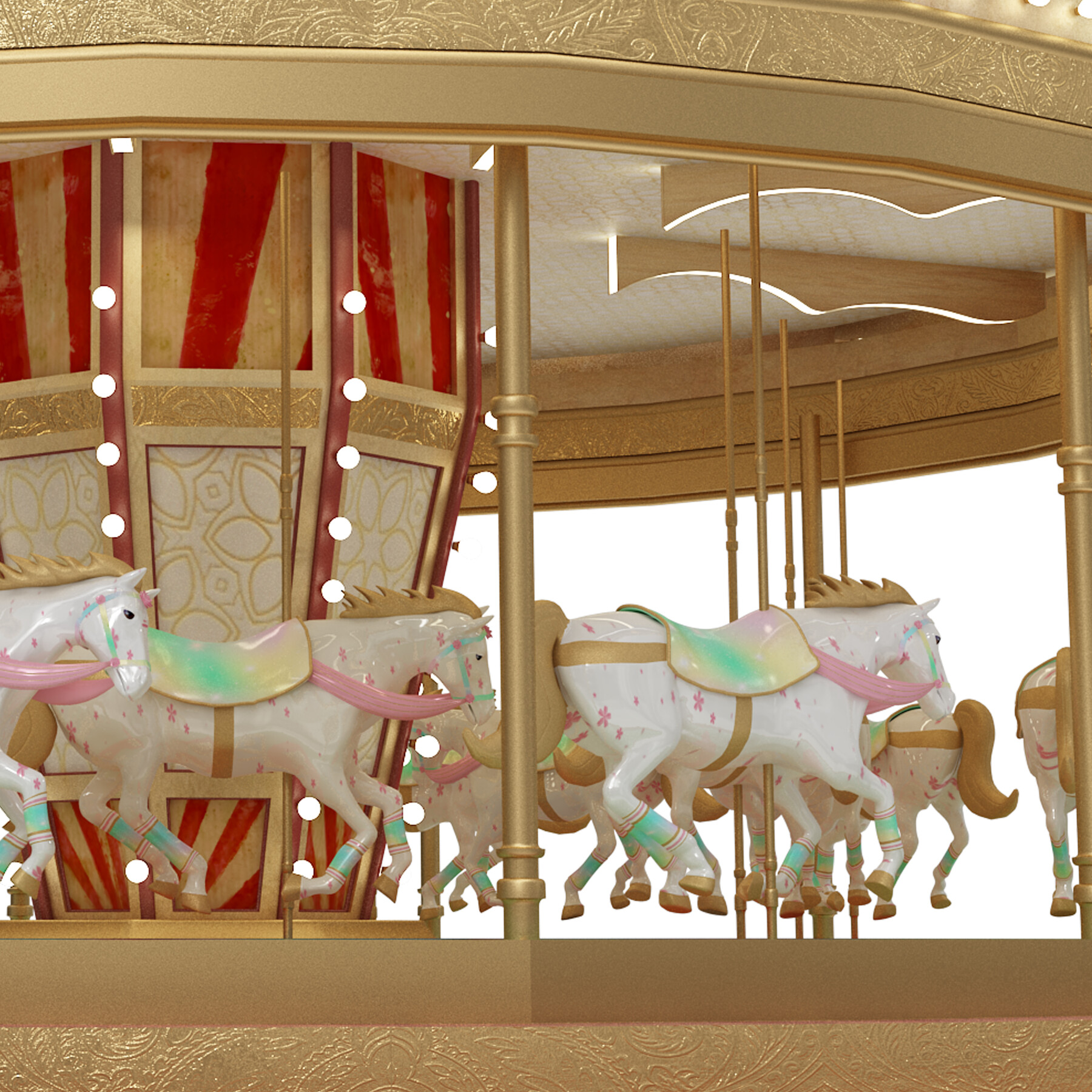 ArtStation - Carousel 3D model and 3d printable extra files | Resources