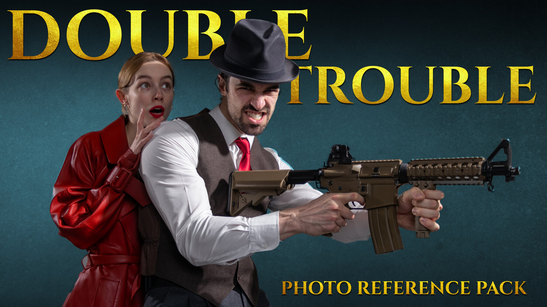 ArtStation - Double Trouble - Reference Photo Pack For Artists 354 JPEGs noAI | Resources