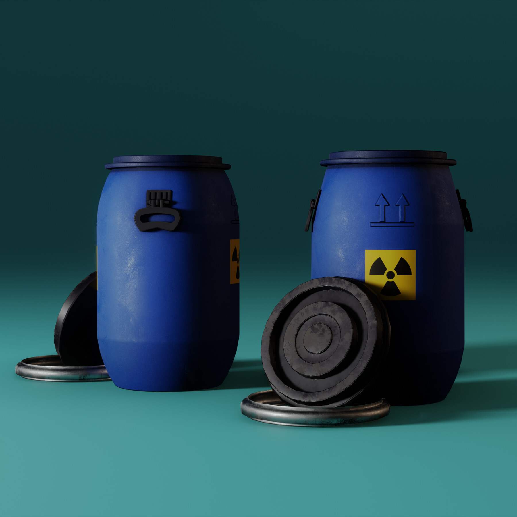 ArtStation - Low Poly Plastic Drum Model | Game Assets