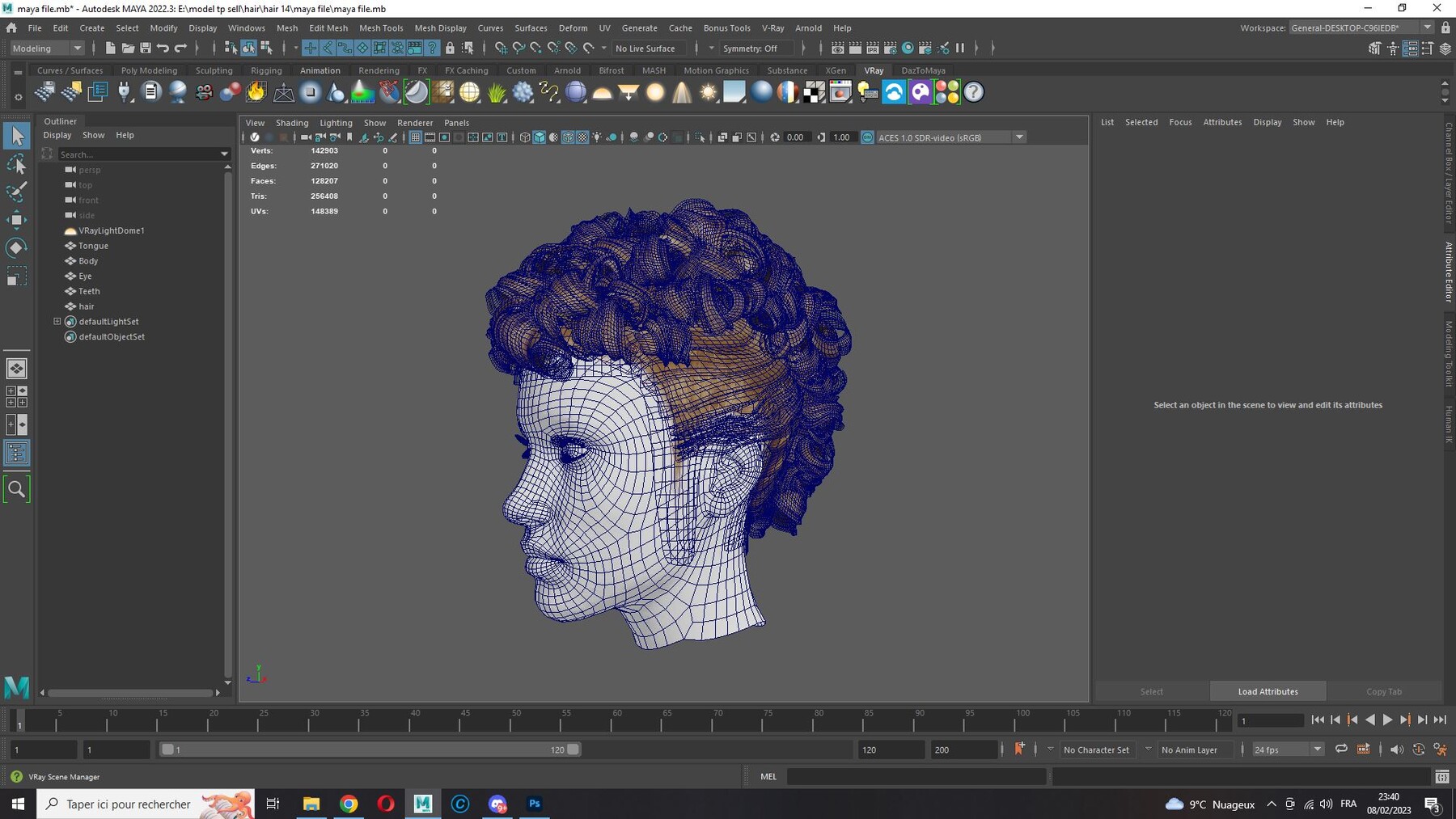 ArtStation - Realistic Female hair modern | Game Assets