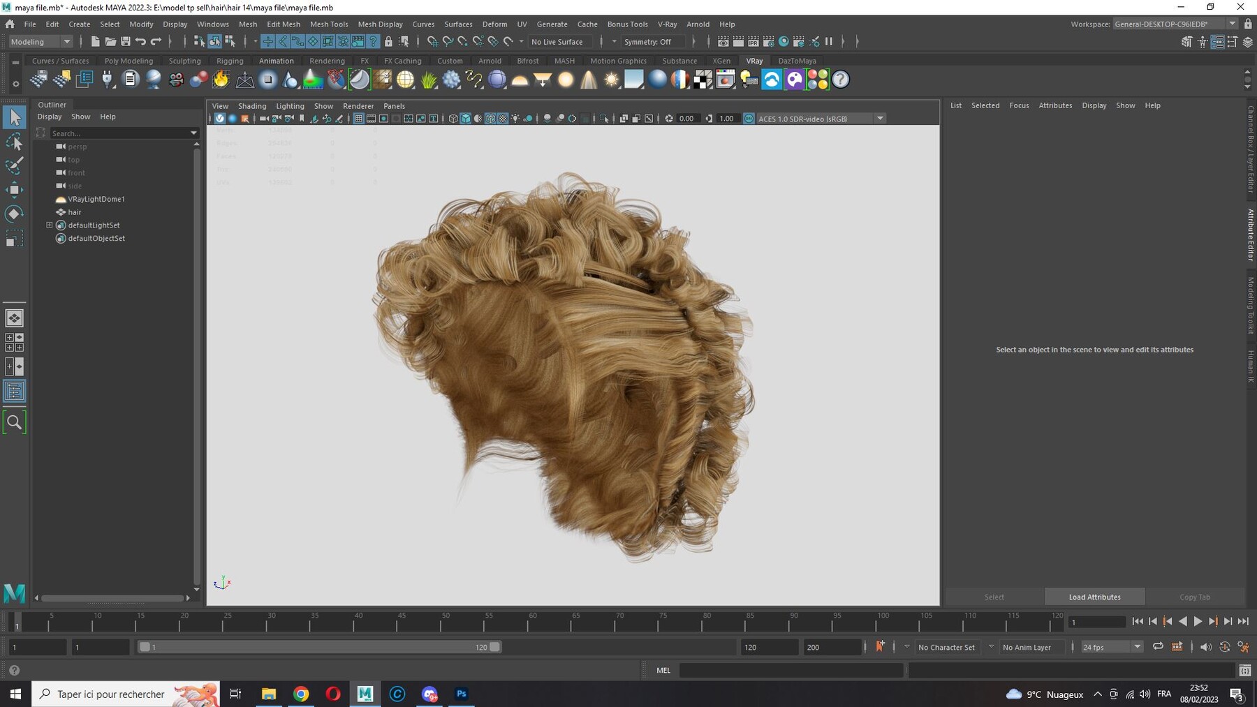 ArtStation - Realistic Female hair modern | Game Assets
