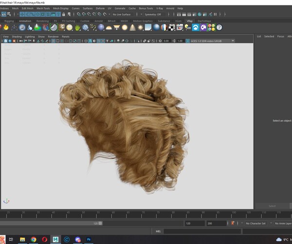 ArtStation - Realistic Female hair modern | Game Assets