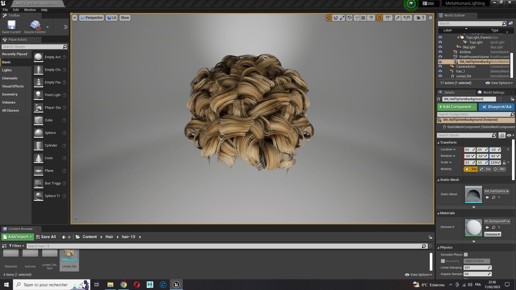 ArtStation - Realistic Female hair modern | Game Assets