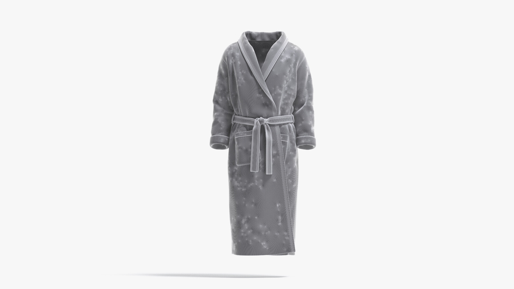 ArtStation - White Hotel Bathrobe - fabric spa bath robe | Resources