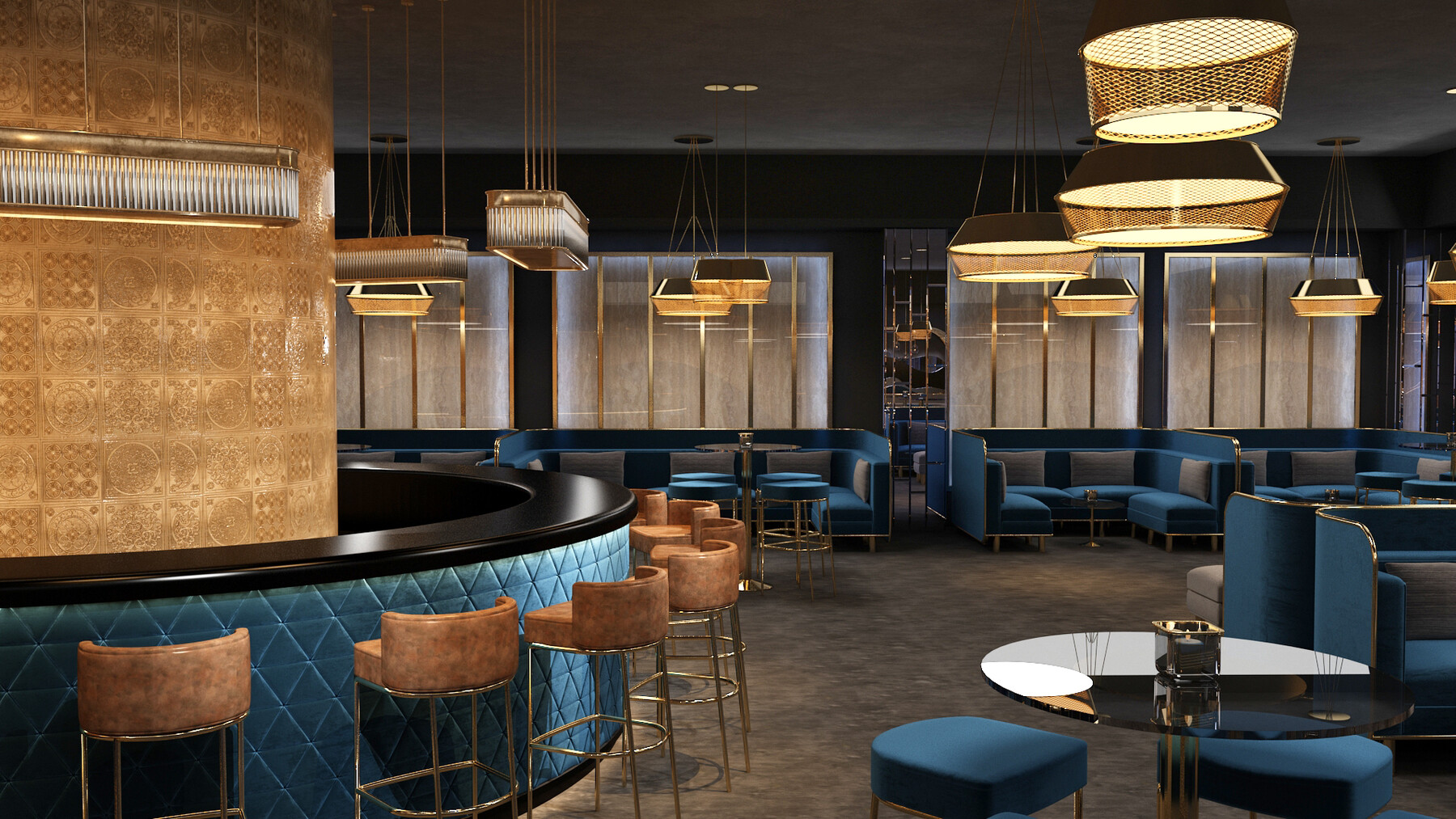 ArtStation - 3D Luxury night club bar interior design | Resources