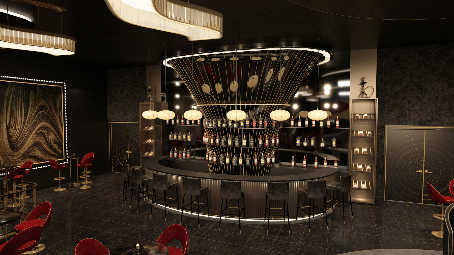 ArtStation - Luxury nightclub bar interior design | Resources