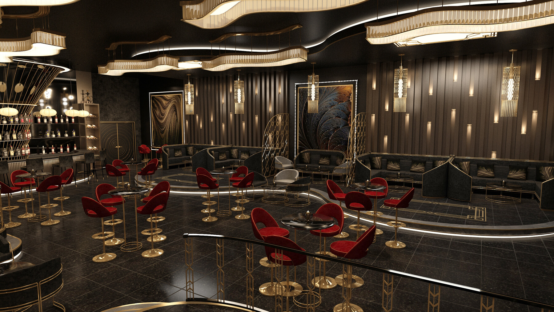 ArtStation - Luxury nightclub bar interior design | Resources