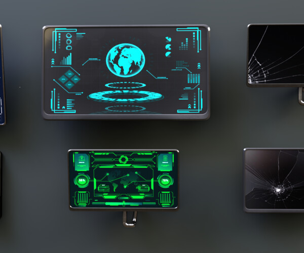 ArtStation - Monitors Dirty Props pack | Game Assets