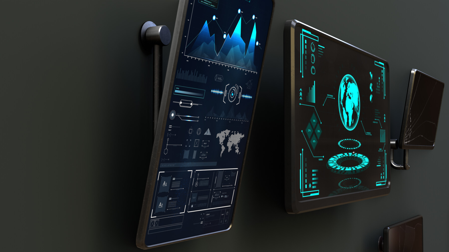 ArtStation - Monitors Dirty Props pack | Game Assets