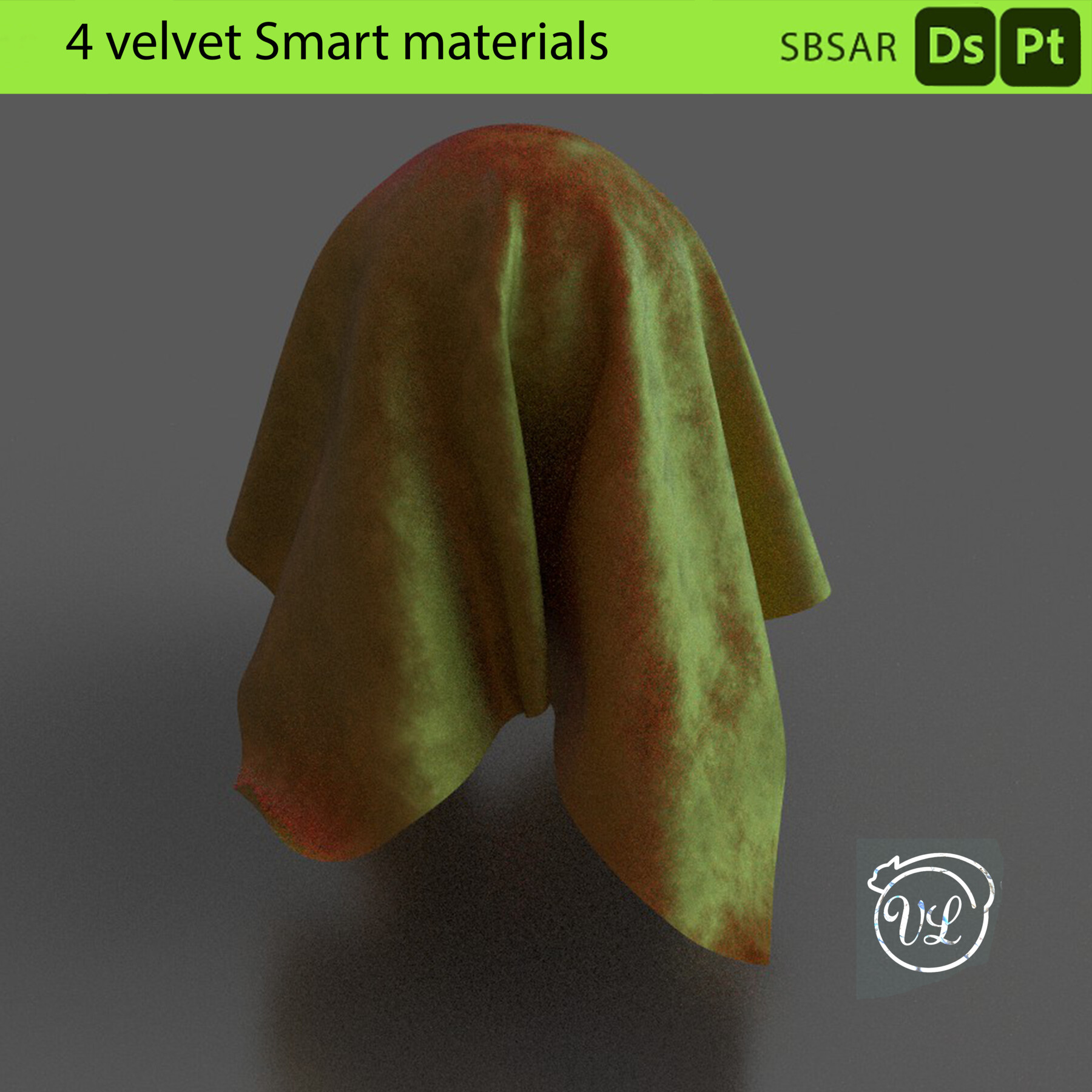 ArtStation - 4 Velvet Smart Material | Game Assets