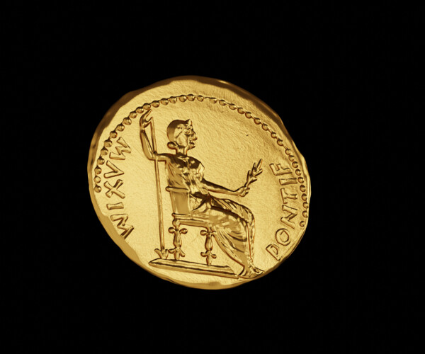 ArtStation - Golden Roman Coin | Game Assets
