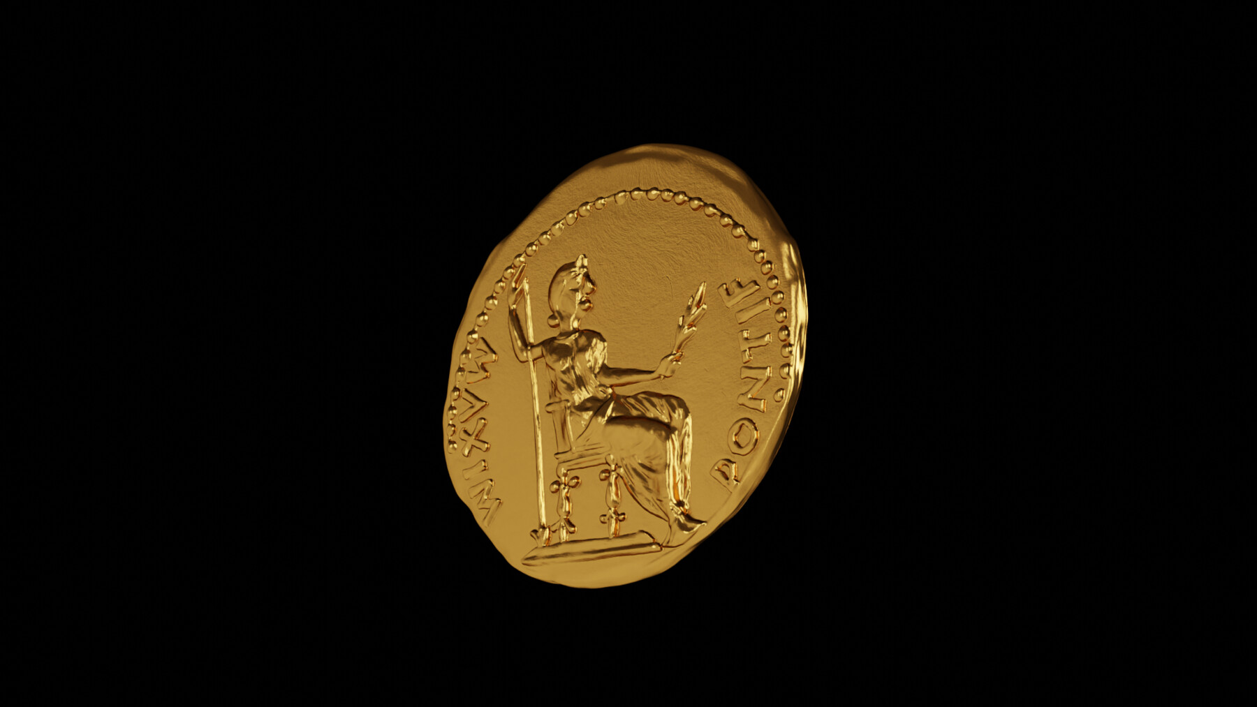 ArtStation - Golden Roman Coin | Game Assets