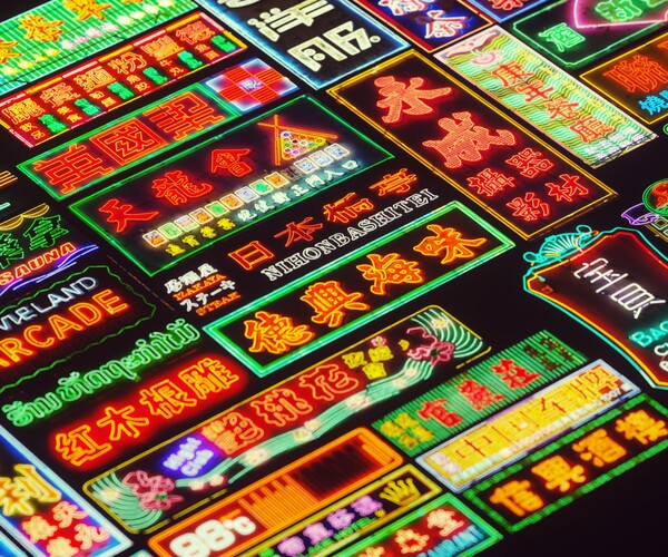 ArtStation - Neon texture pack | Game Assets