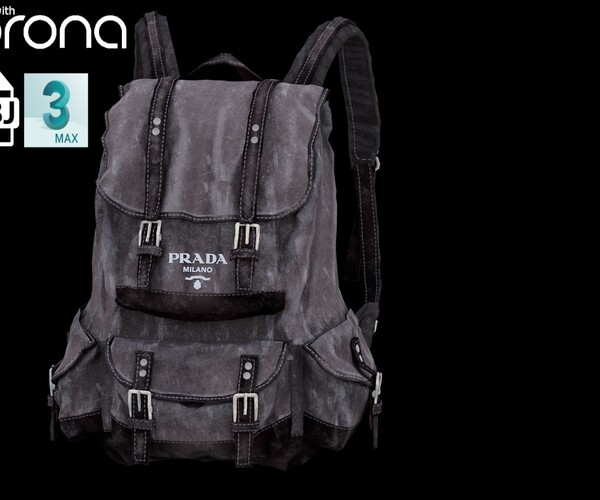 ArtStation - PRADA BACKPACK Low-poly | Game Assets