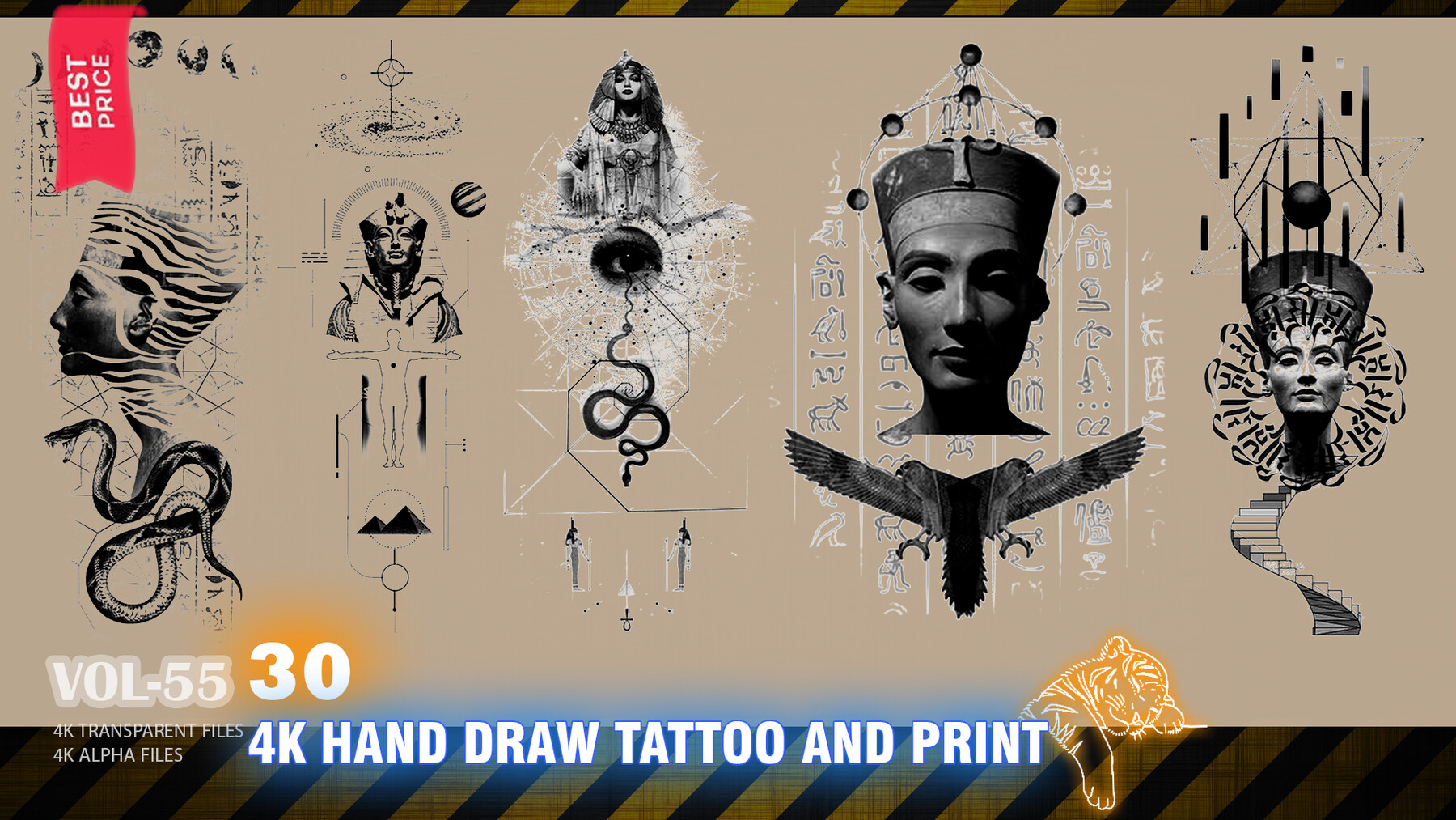 ArtStation - 30 4K HAND DRAW TATTOO AND PRINT - HIGH QYALITY ...