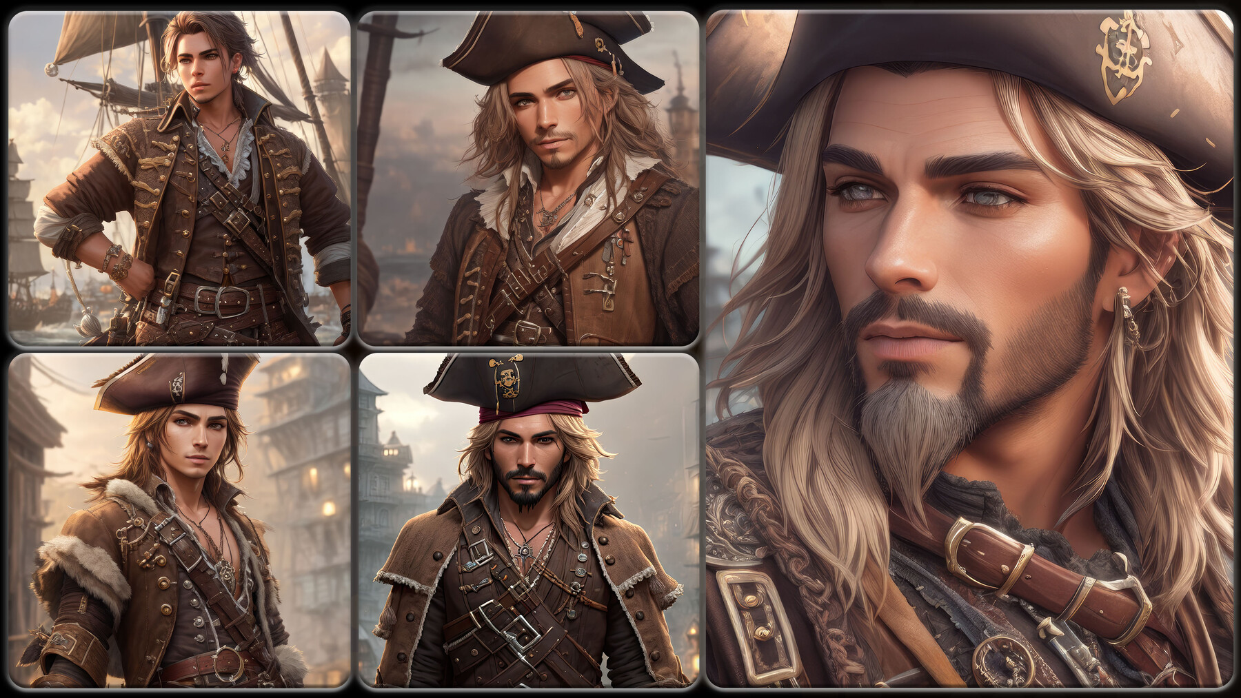 ArtStation - 200 Male Pirate Reference Pack | 4K | v.2 | Artworks