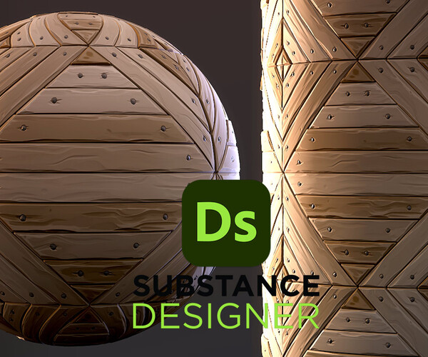 ArtStation - Stylized Wood Pattern - Substance 3D Designer | Game Assets