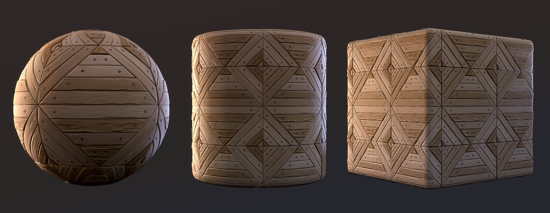 ArtStation - Stylized Wood Pattern - Substance 3D Designer | Game Assets
