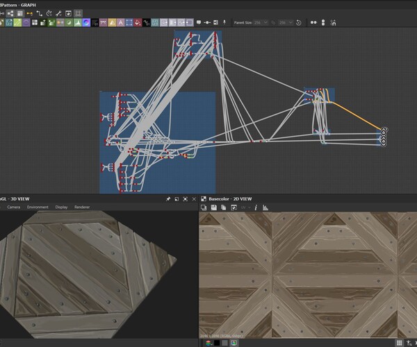 ArtStation - Stylized Wood Pattern - Substance 3D Designer | Game Assets