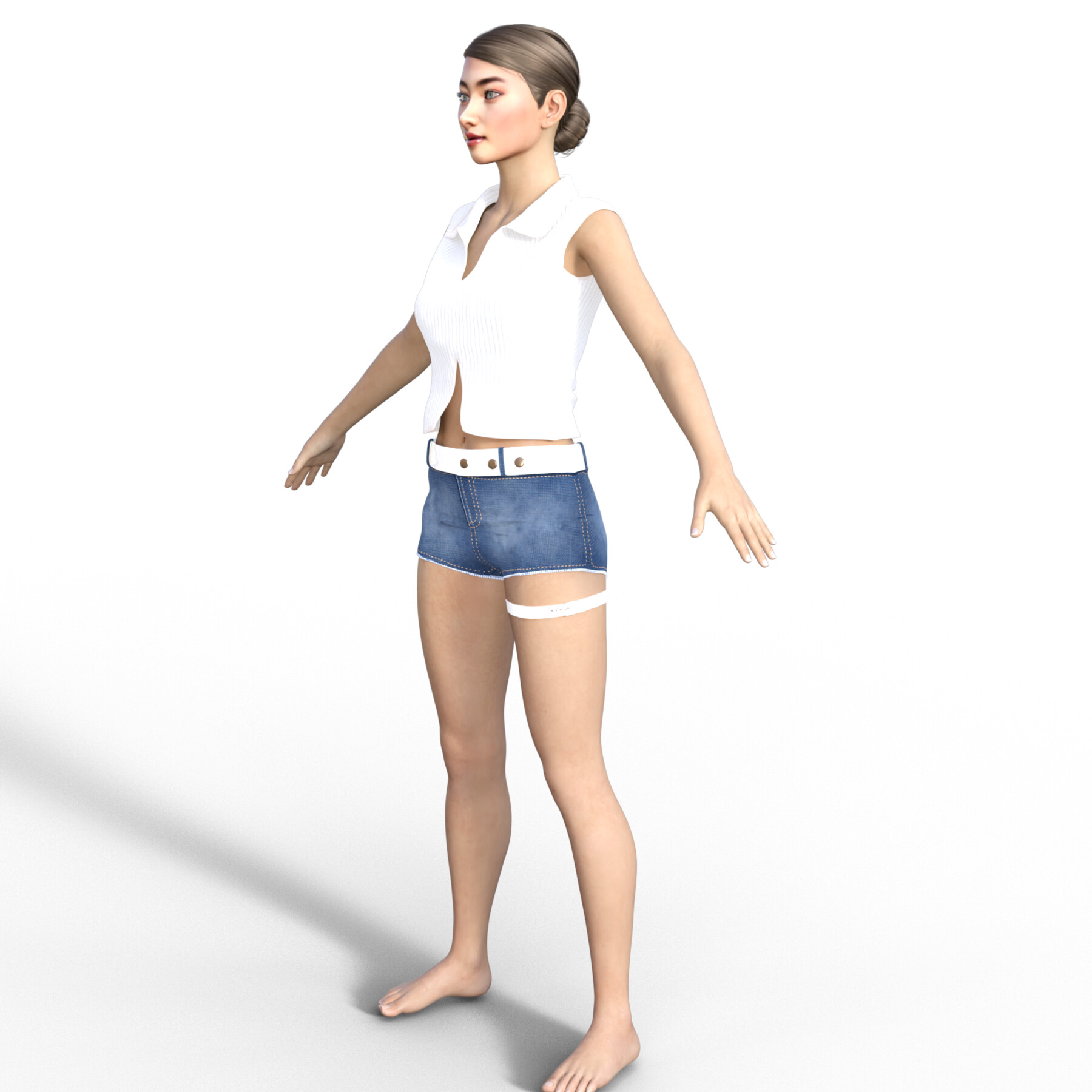 ArtStation - Cashlyn--Mature meatball head female//blendshape facial ...