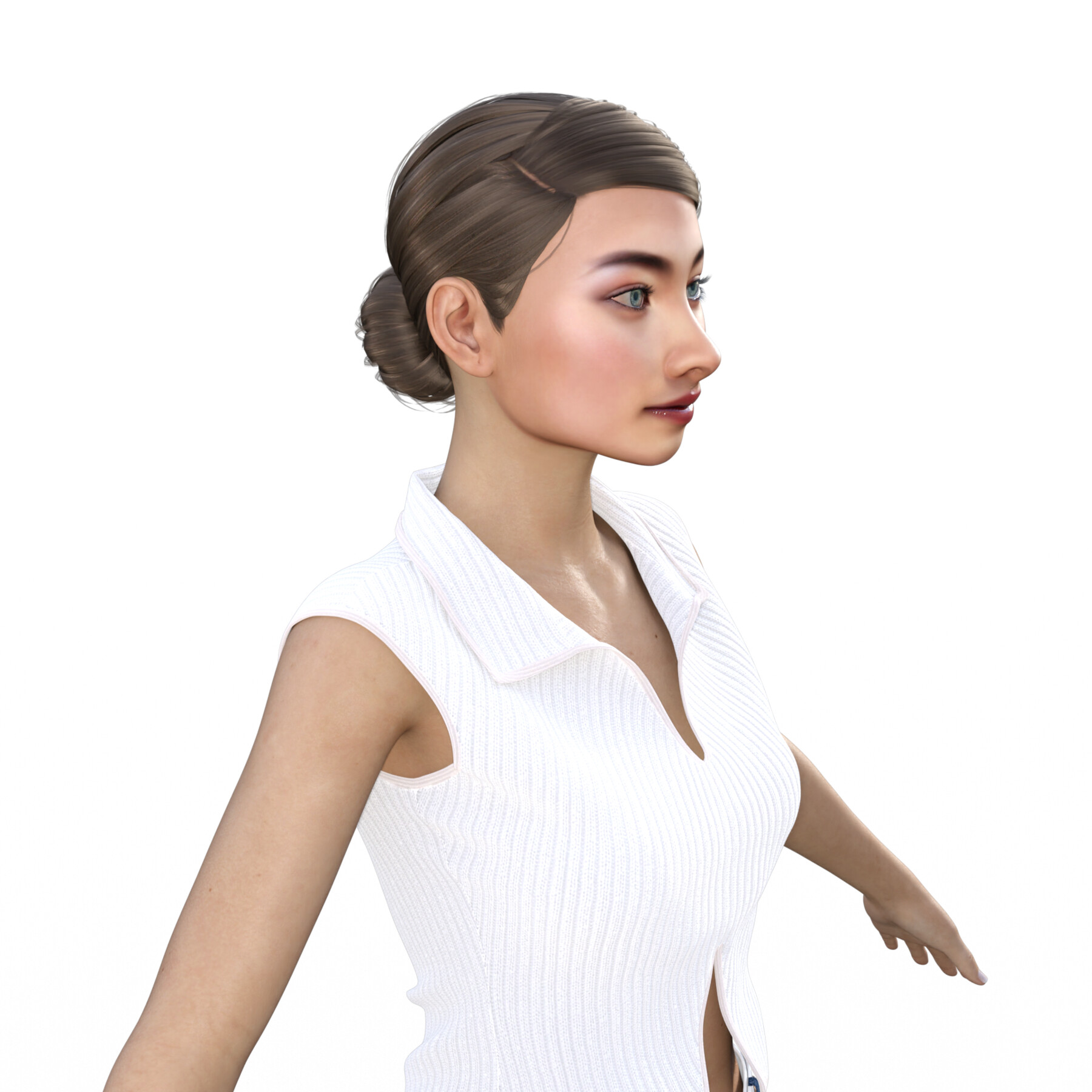 ArtStation - Cashlyn--Mature meatball head female//blendshape facial ...