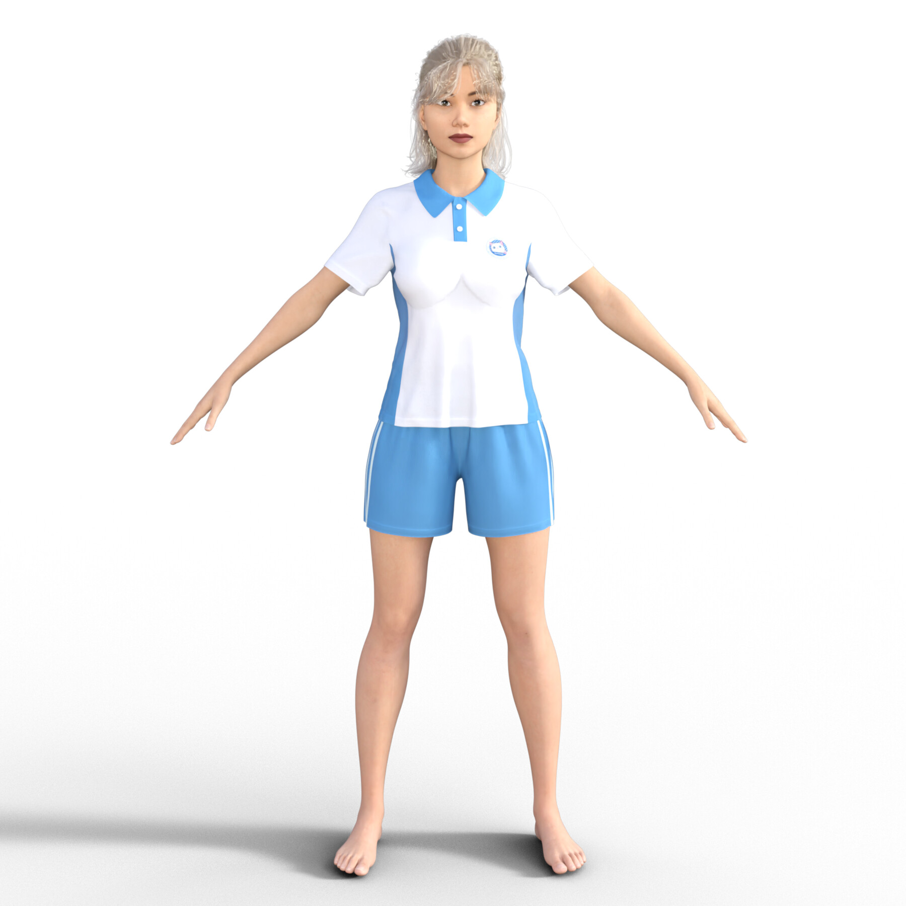 ArtStation - Haivyn-Students in school uniform//blendshape facial ...