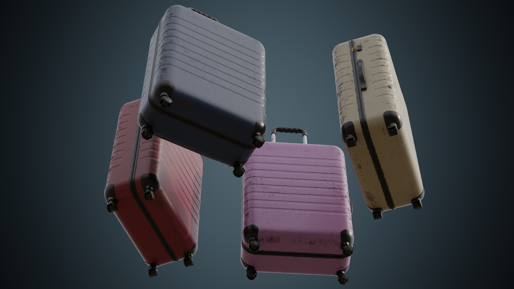 ArtStation - Rolling Suitcase 1B | Game Assets