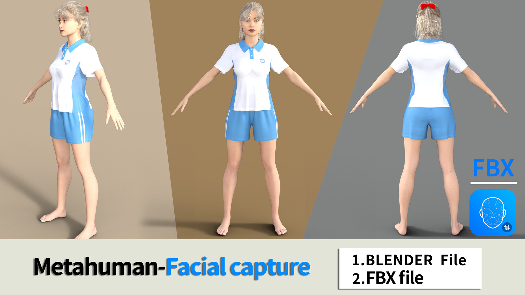 ArtStation - Haivyn-Students in school uniform//blendshape facial capture/Unreal Engine 4 | Game ...