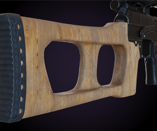 ArtStation - VSS Vintorez Gun | Game Assets