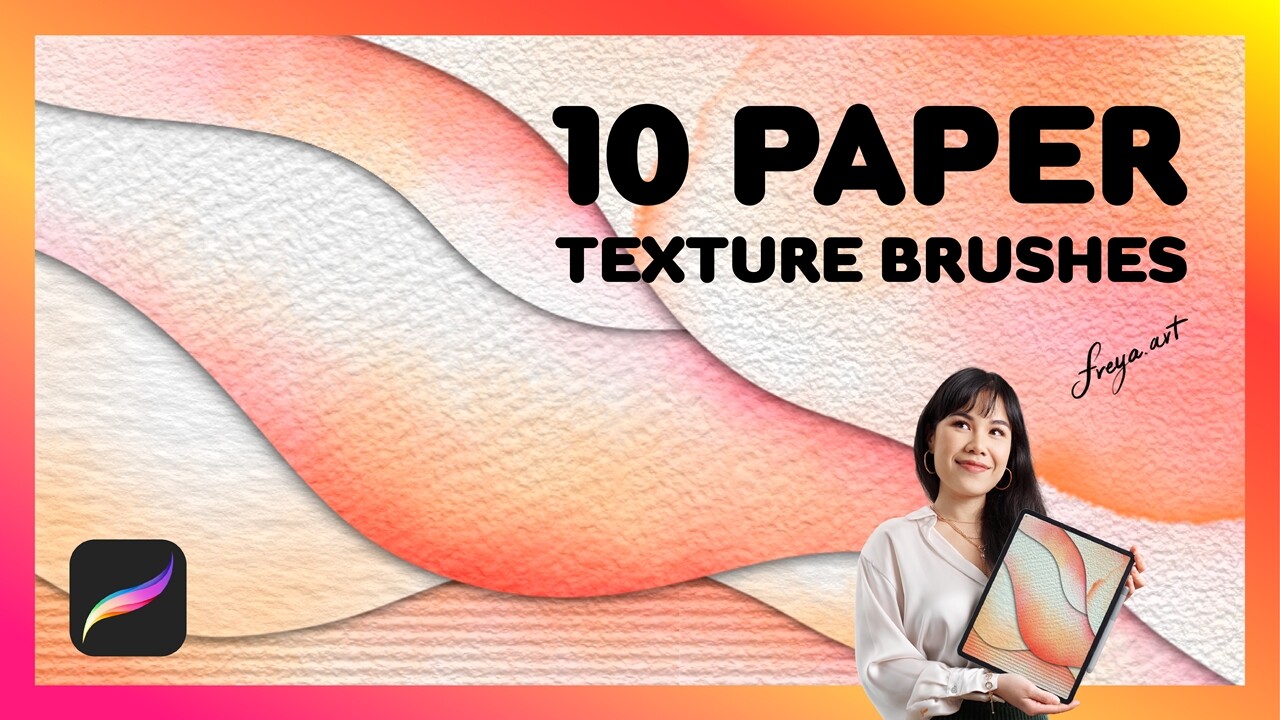 ArtStation - Procreate Watercolor Paper | 10 Procreate Brushes | Brushes