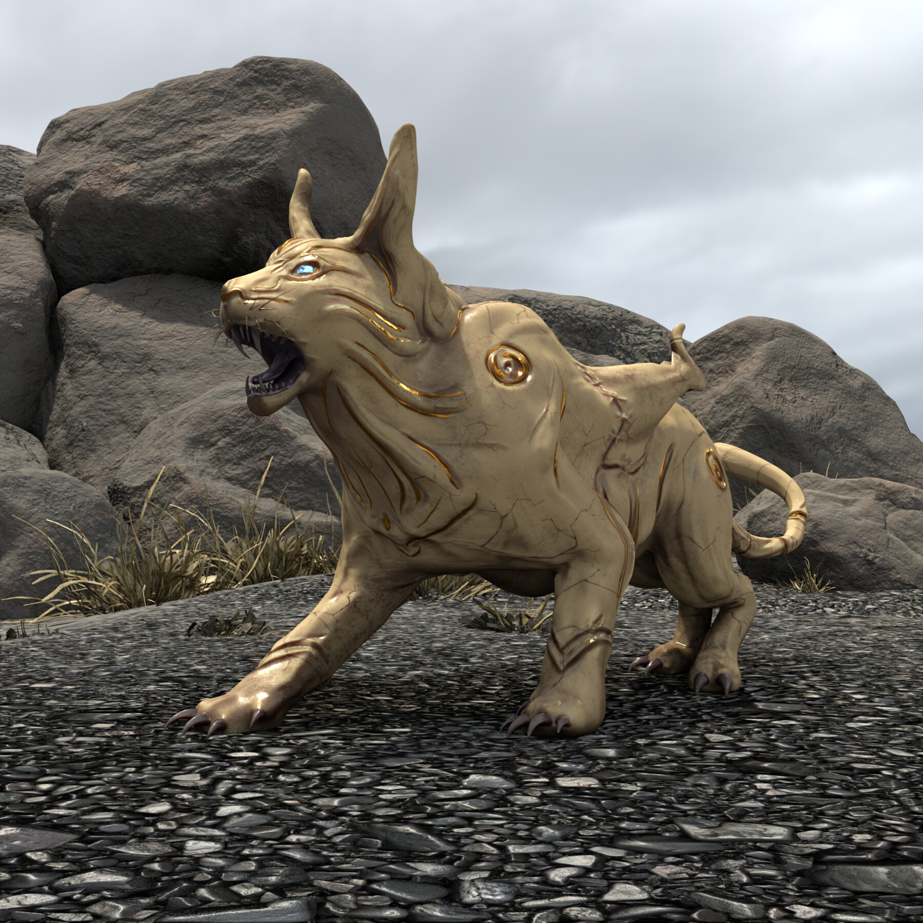 ArtStation - Alien Creature - Female Lion - Ngchipv | Game Assets