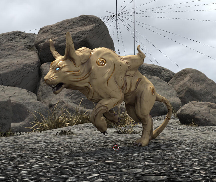 ArtStation - Alien Creature - Female Lion - Ngchipv | Game Assets