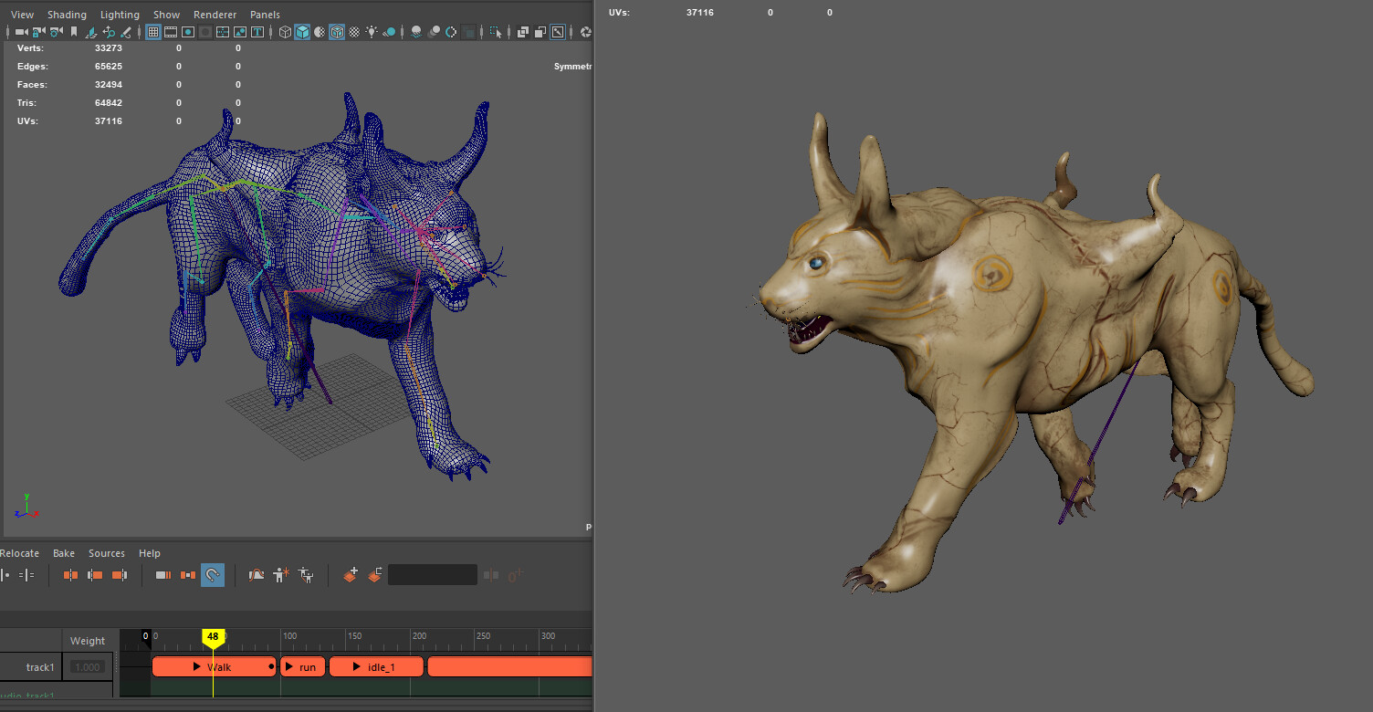 ArtStation - Alien Creature - Female Lion - Ngchipv | Game Assets