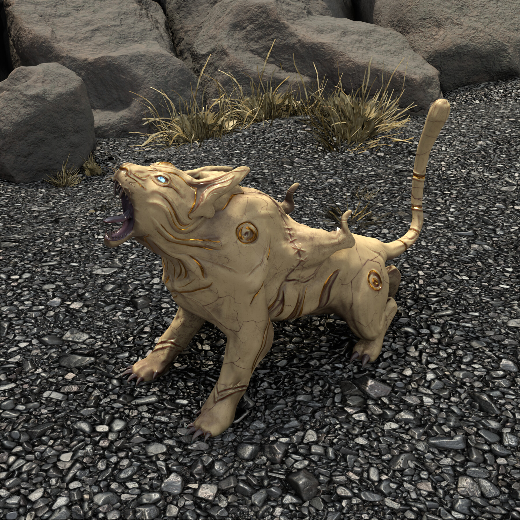 ArtStation - Alien Creature - Female Lion - Ngchipv | Game Assets