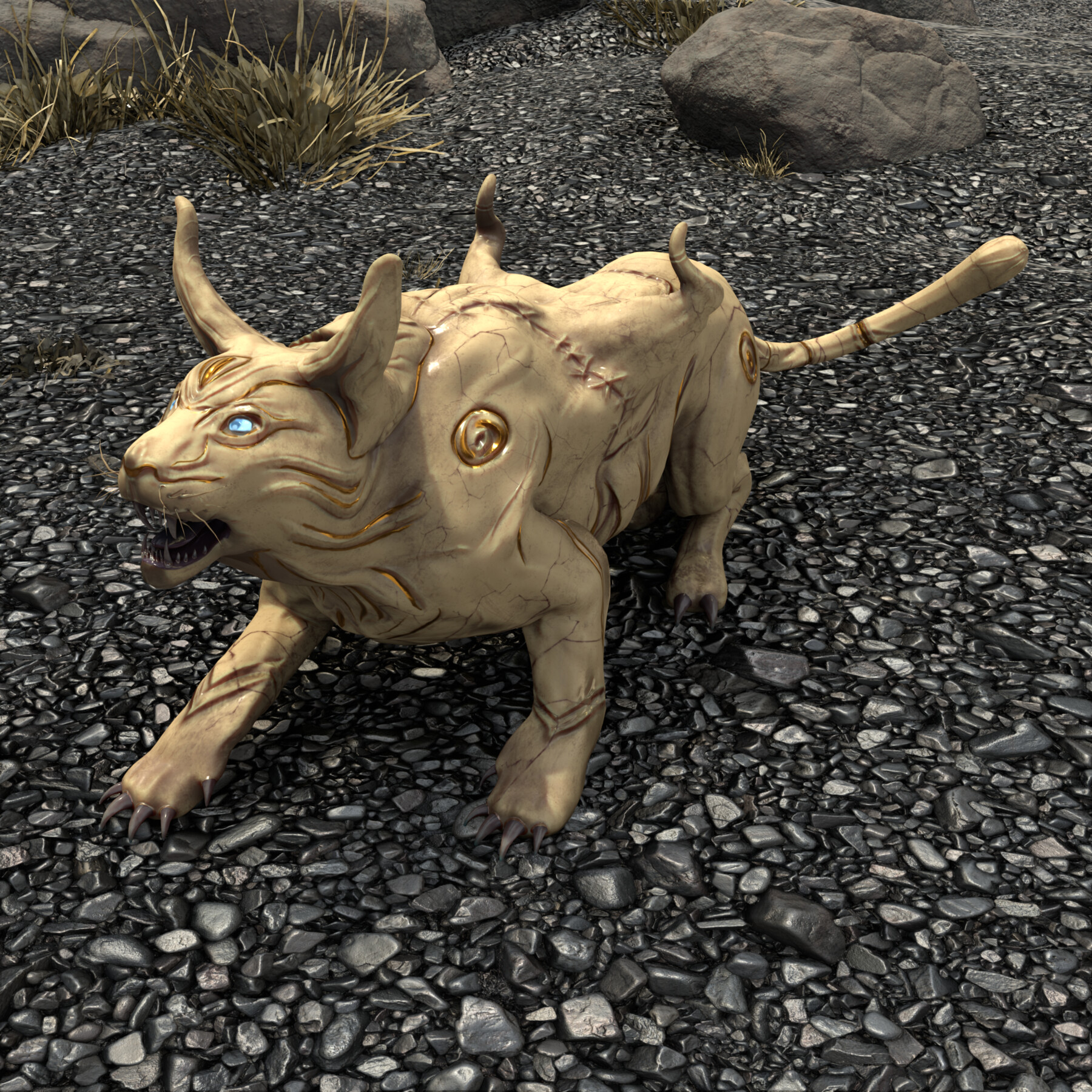 ArtStation - Alien Creature - Female Lion - Ngchipv | Game Assets