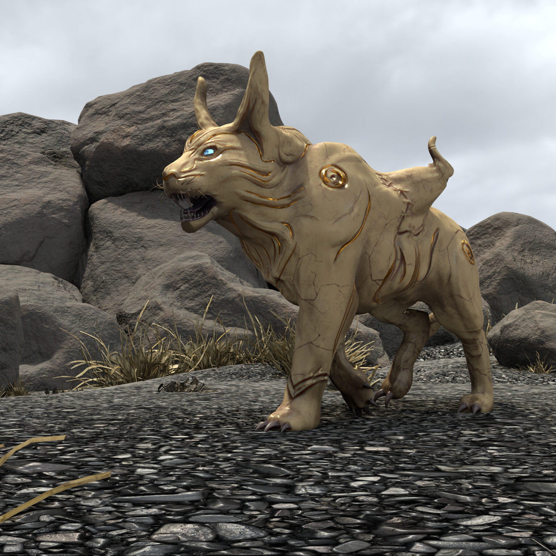 ArtStation - Alien Creature - Female Lion - Ngchipv | Game Assets