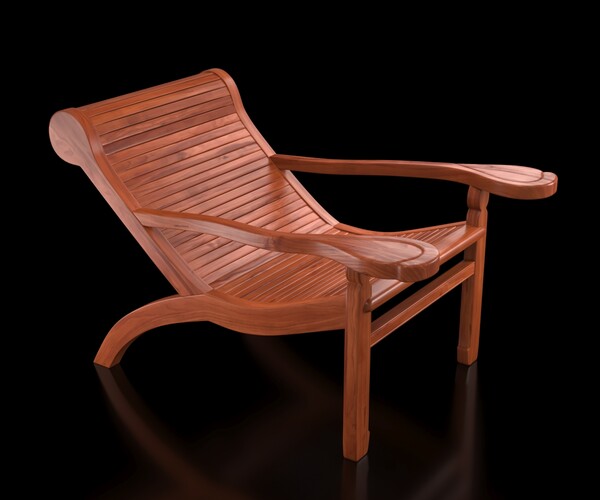 ArtStation - Dutch Colonial Plantation Lounge Chair | Resources