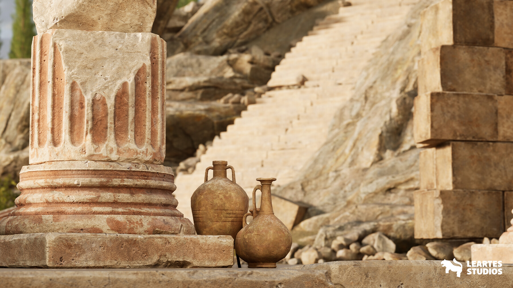 ArtStation - Roman Temple Ruins | Game Assets