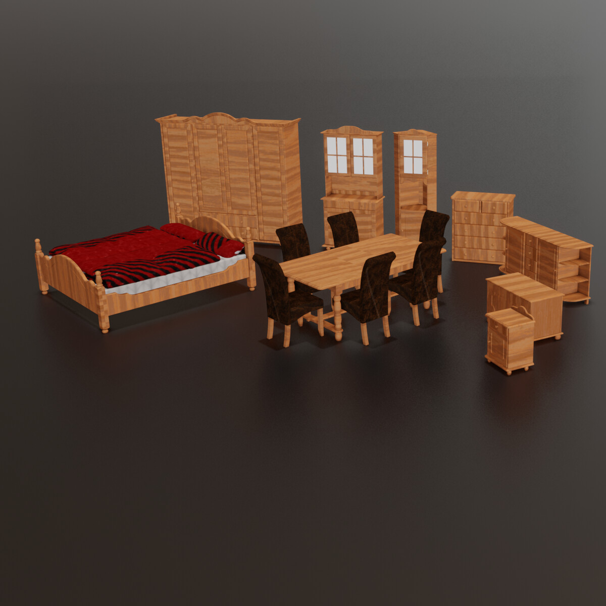 ArtStation - Furniture low poly game ready | Game Assets