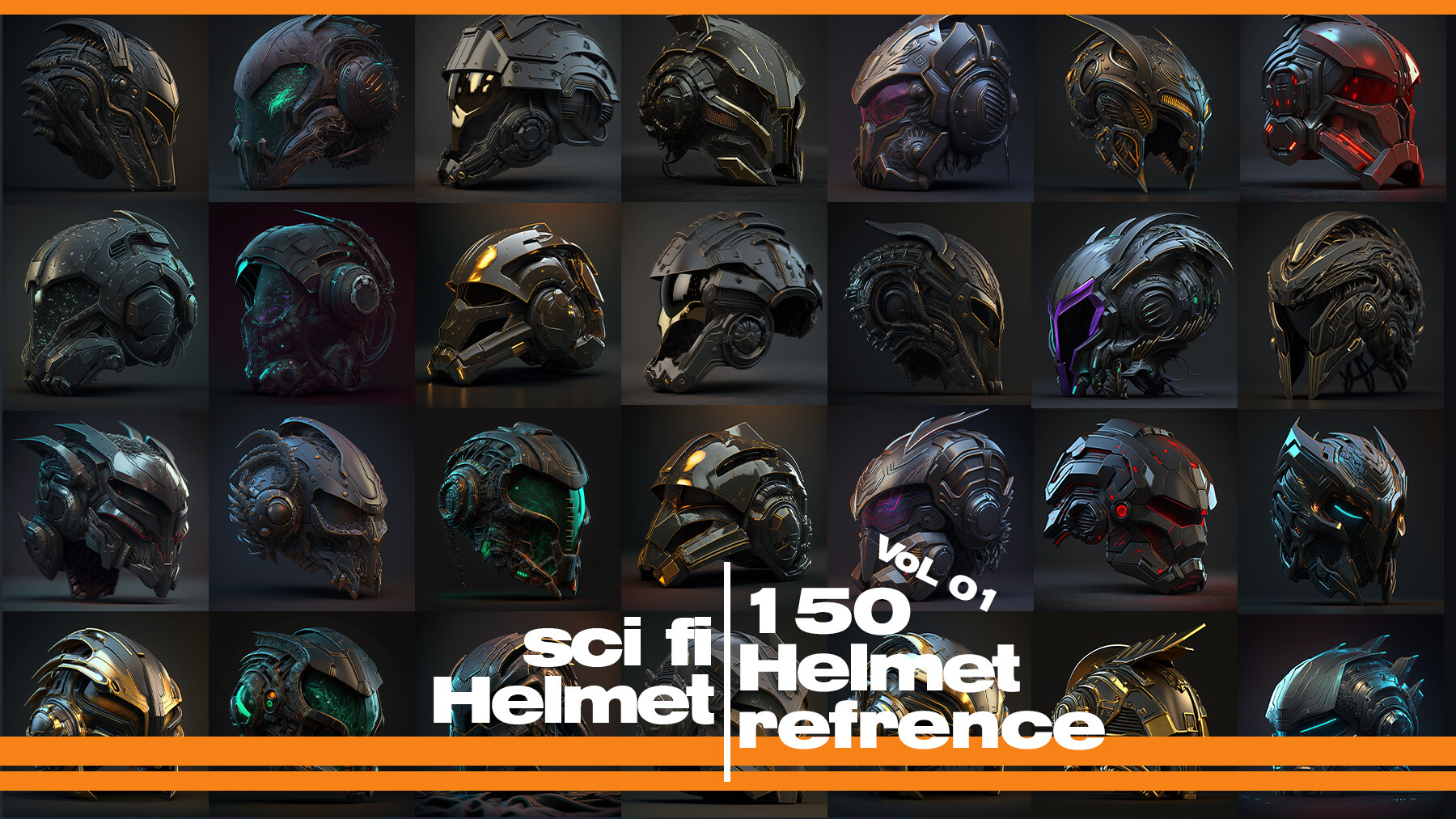 ArtStation - sci_fi_Helmets_VOL01 | Artworks