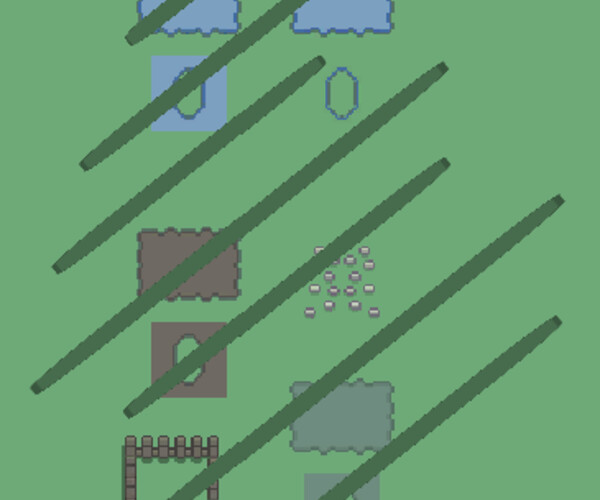 ArtStation - Retro Nature Tiles | Game Assets