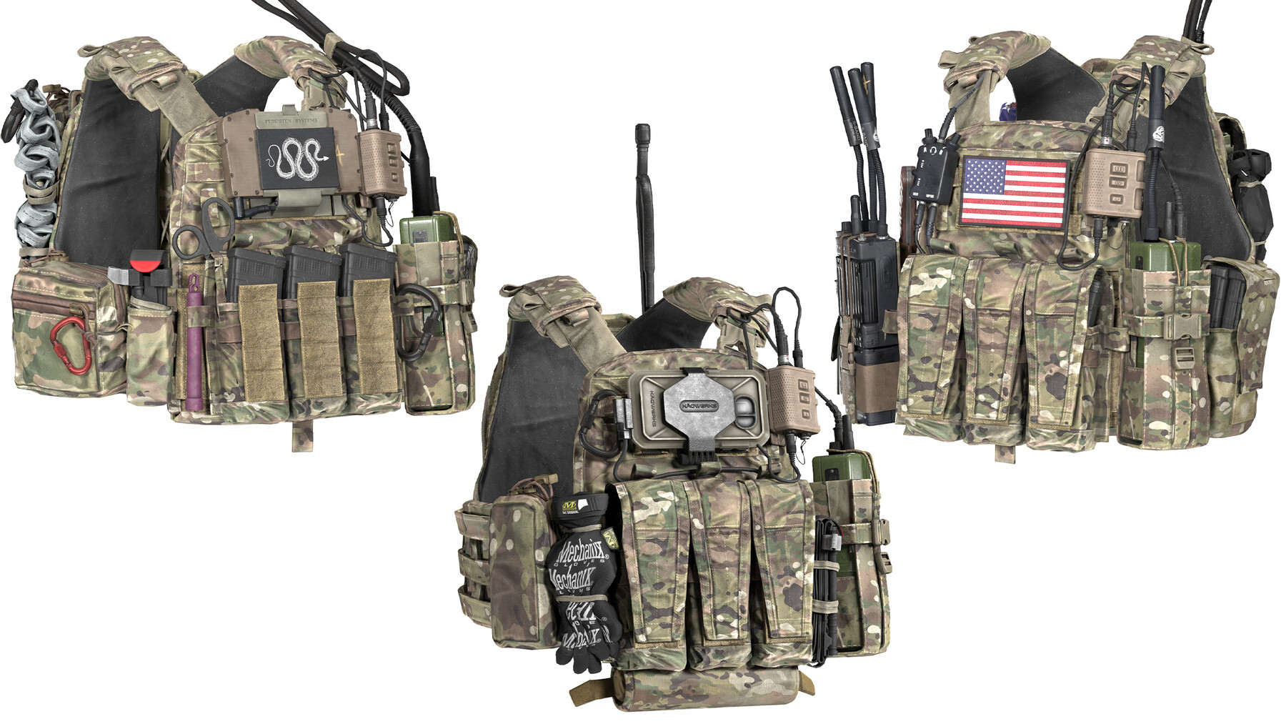 ArtStation - AVS PLATE CARRIER BUNDLE | Game Assets