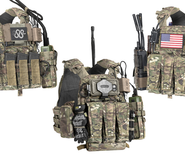 ArtStation - AVS PLATE CARRIER BUNDLE | Game Assets