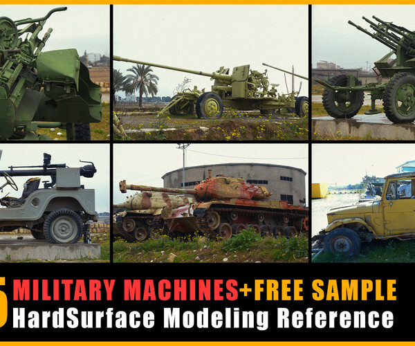 ArtStation - 615 Military Machines Hard Surface Reference _ VOL 02 ...