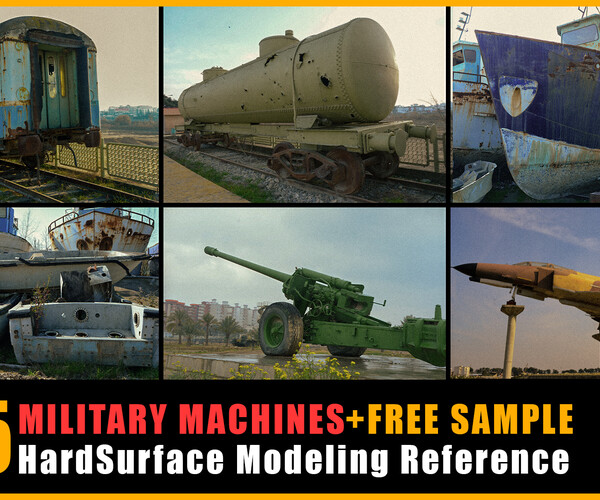 ArtStation - 615 Military Machines Hard Surface Reference _ VOL 02 ...