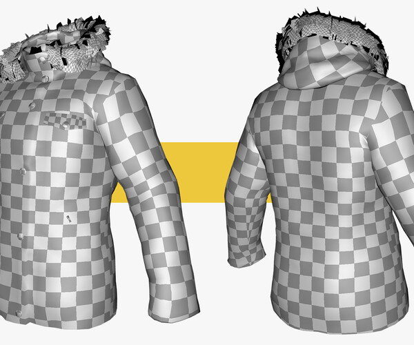 ArtStation - Coat Realistic 3D Rigged Low-poly 3D model | Game Assets
