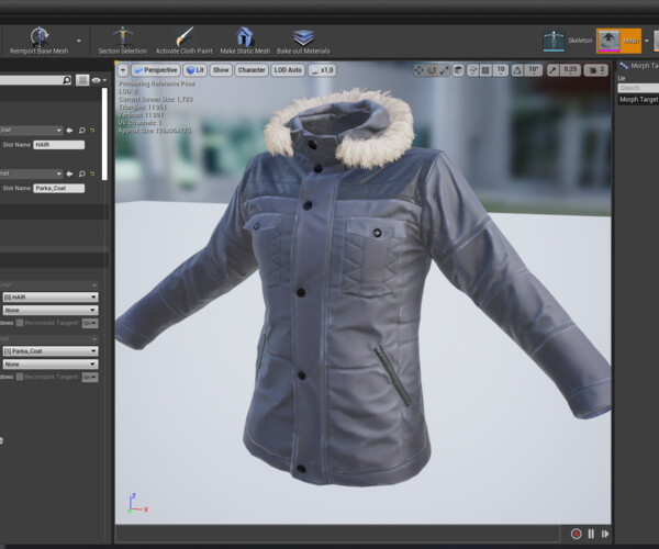 ArtStation - Coat Realistic 3D Rigged Low-poly 3D model | Game Assets