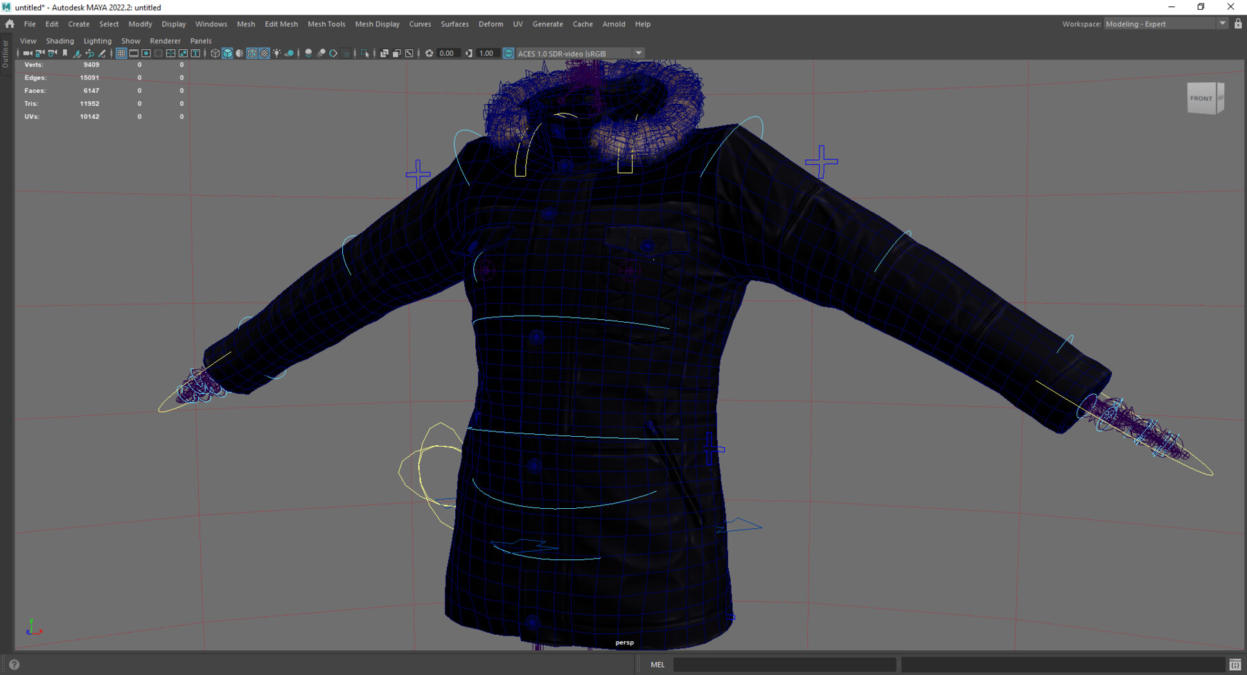 ArtStation - Coat Realistic 3D Rigged Low-poly 3D model | Game Assets
