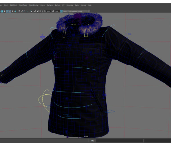 ArtStation - Coat Realistic 3D Rigged Low-poly 3D model | Game Assets