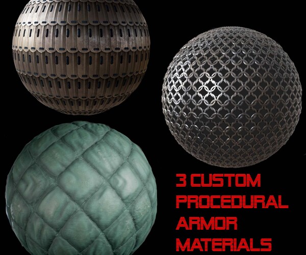 ArtStation - 3 Composite armor materials | Game Assets